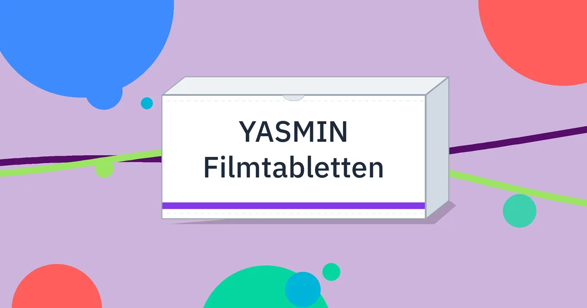 Symbolbild: Packung mit der Aufschrift YASMIN Filmtabletten (PZN 07515138) – Verfügbarkeit und Bezug in Apotheken in Frankfurt am Main