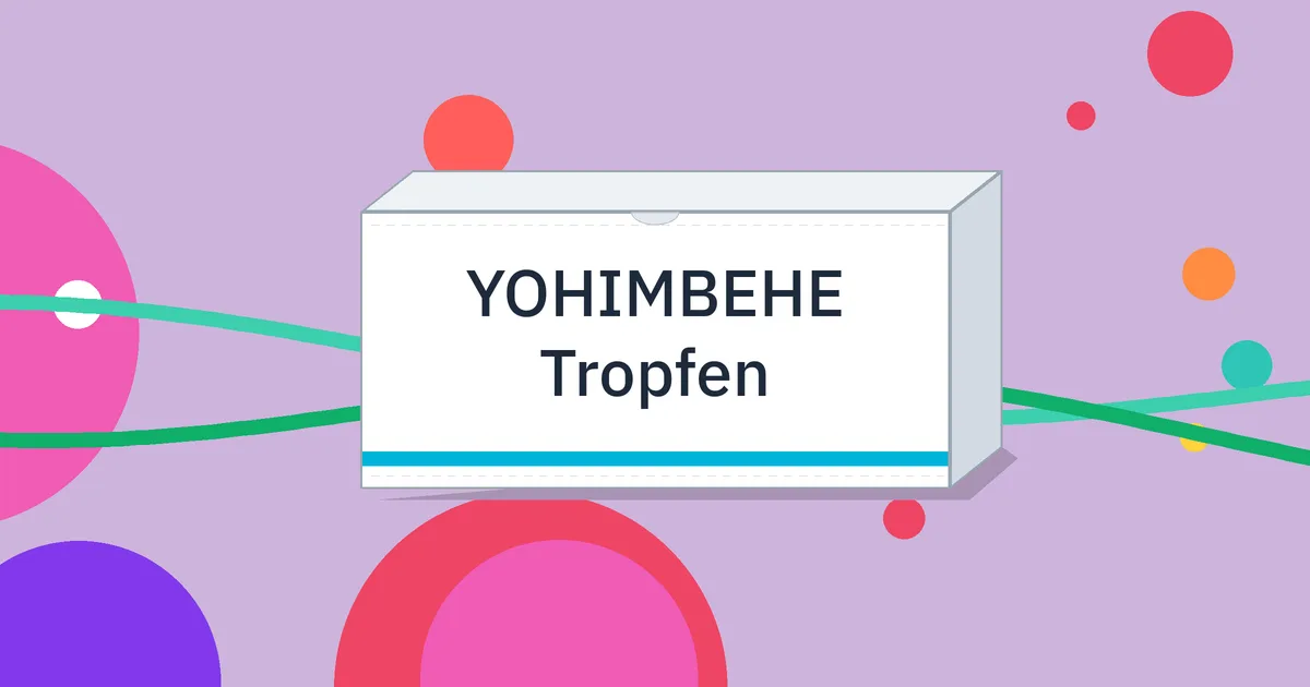 Symbolbild: Packung mit der Aufschrift YOHIMBEHE Tropfen (PZN 17556138) – Verfügbarkeit und Bezug in Apotheken in Frankfurt am Main