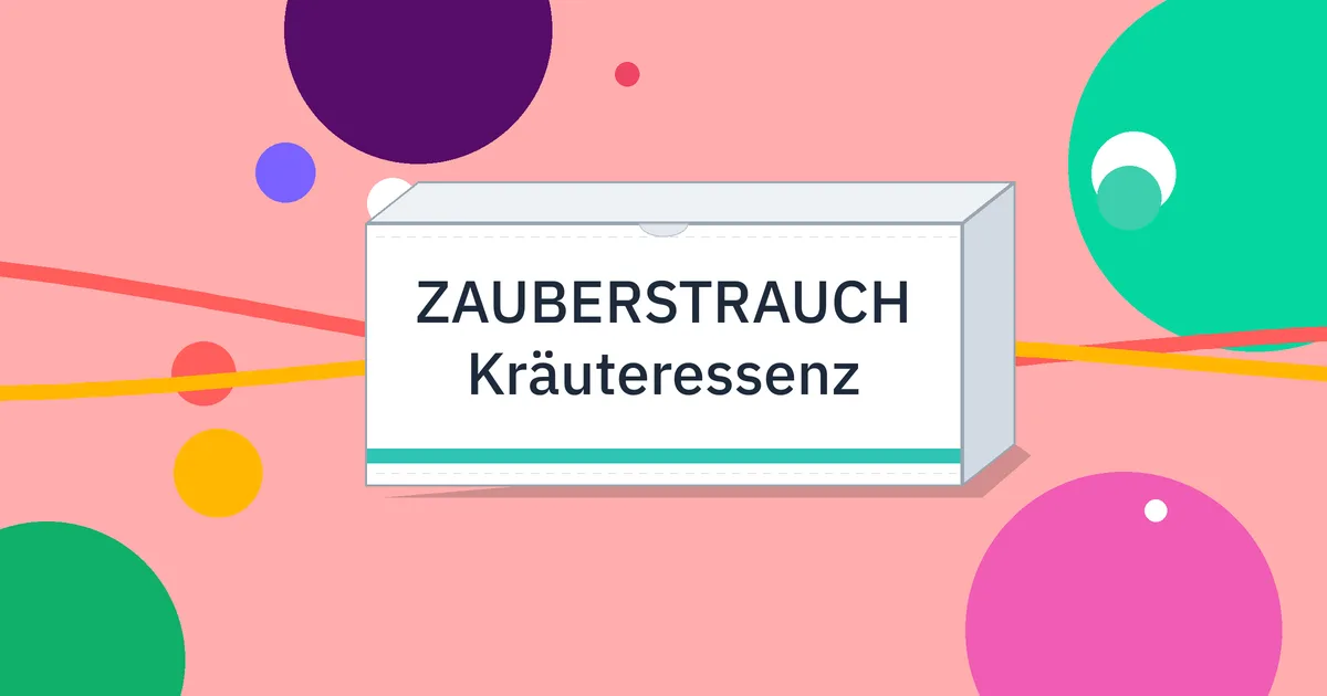 Symbolbild: Packung mit der Aufschrift ZAUBERSTRAUCH Kräuteressenz (PZN 13820093) – Verfügbarkeit und Bezug in Apotheken in Frankfurt am Main