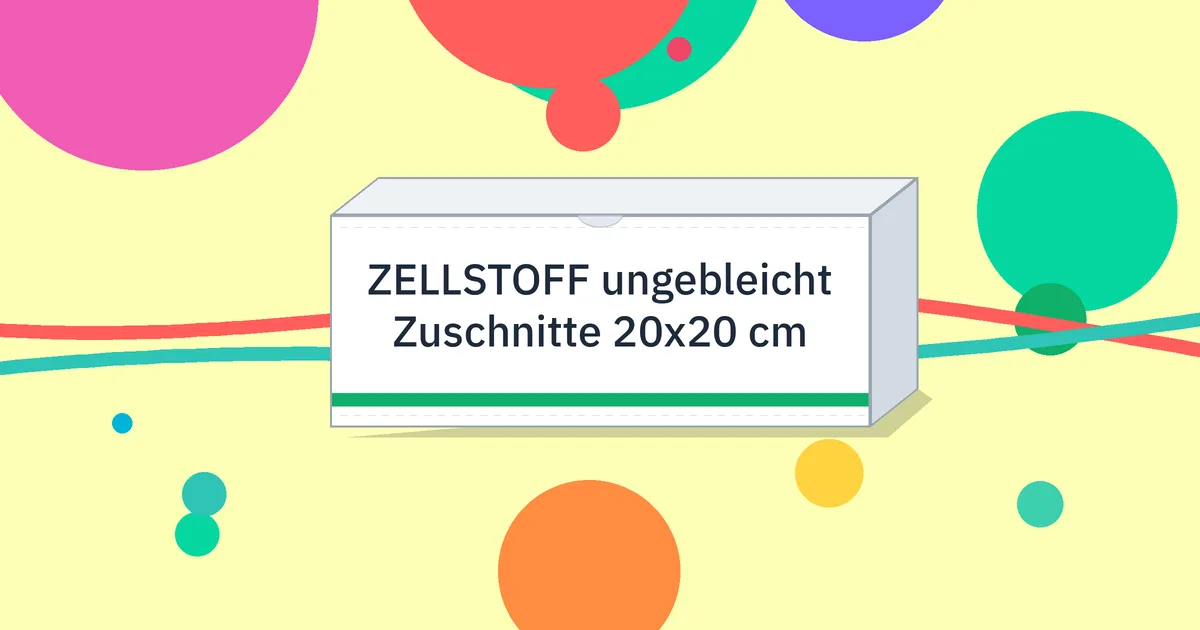 Symbolbild: Packung mit der Aufschrift ZELLSTOFF ungebleicht Zuschnitte 20x20 cm (PZN 04096540) – Verfügbarkeit und Bezug in Apotheken in Frankfurt am Main
