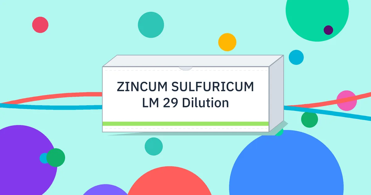 Symbolbild: Packung mit der Aufschrift ZINCUM SULFURICUM LM 29 Dilution (PZN 13300442) – Verfügbarkeit und Bezug in Apotheken in Frankfurt am Main