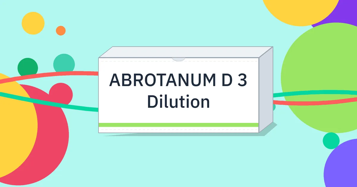 Symbolbild: Packung mit der Aufschrift ABROTANUM D 3 Dilution (PZN 02108701) – Verfügbarkeit und Bezug in Apotheken in Frankfurt am Main