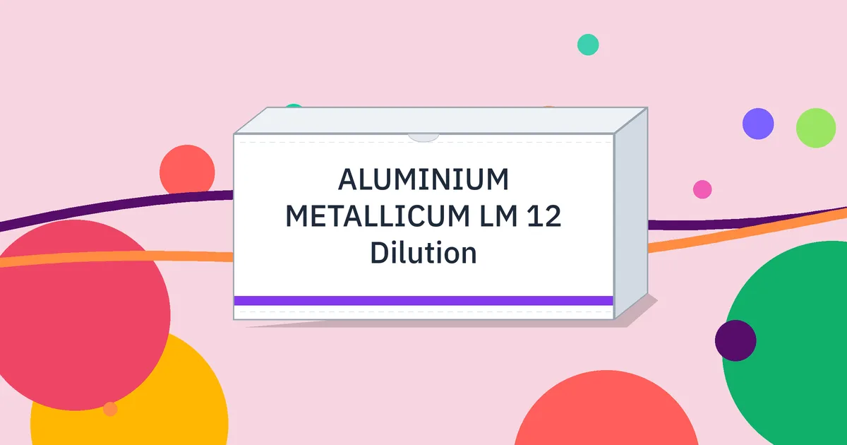 Symbolbild: Packung mit der Aufschrift ALUMINIUM METALLICUM LM 12 Dilution (PZN 02600402) – Verfügbarkeit und Bezug in Apotheken in Frankfurt am Main