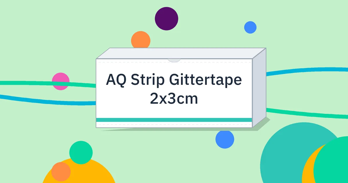 Symbolbild: Packung mit der Aufschrift AQ Strip Gittertape 2x3cm (PZN 09226094) – Verfügbarkeit und Bezug in Apotheken in Frankfurt am Main