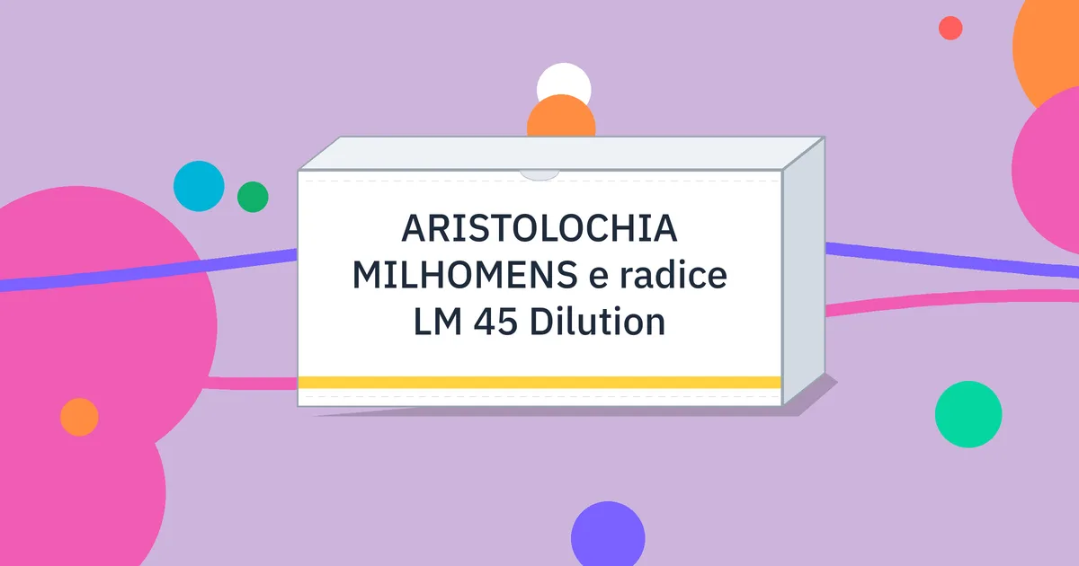 Symbolbild: Packung mit der Aufschrift ARISTOLOCHIA MILHOMENS e radice LM 45 Dilution (PZN 13392823) – Verfügbarkeit und Bezug in Apotheken in Frankfurt am Main