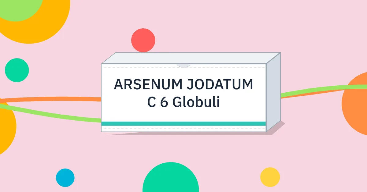 Symbolbild: Packung mit der Aufschrift ARSENUM JODATUM C 6 Globuli (PZN 07160149) – Verfügbarkeit und Bezug in Apotheken in Frankfurt am Main