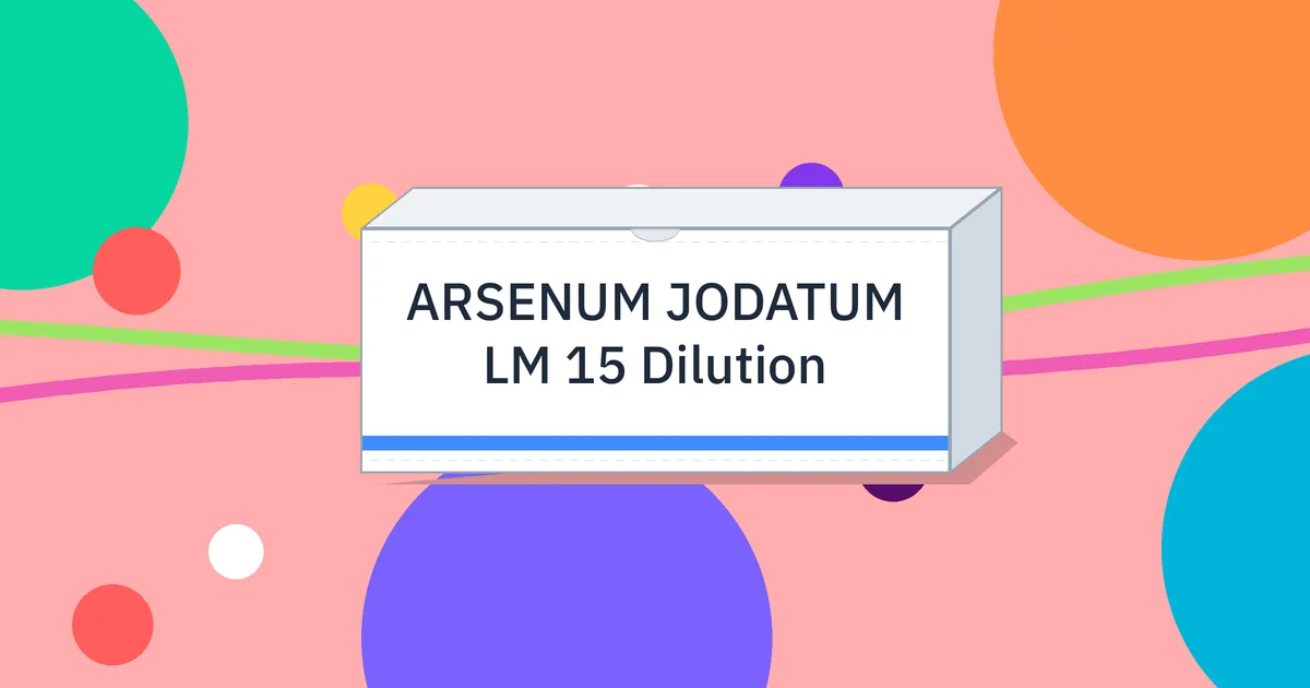 Symbolbild: Packung mit der Aufschrift ARSENUM JODATUM LM 15 Dilution (PZN 12778934) – Verfügbarkeit und Bezug in Apotheken in Frankfurt am Main