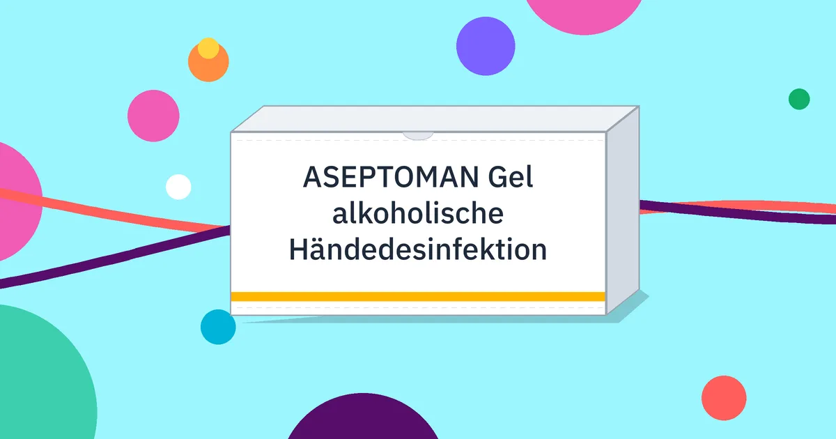 Symbolbild: Packung mit der Aufschrift ASEPTOMAN Gel alkoholische Händedesinfektion (PZN 10109092) – Verfügbarkeit und Bezug in Apotheken in Frankfurt am Main
