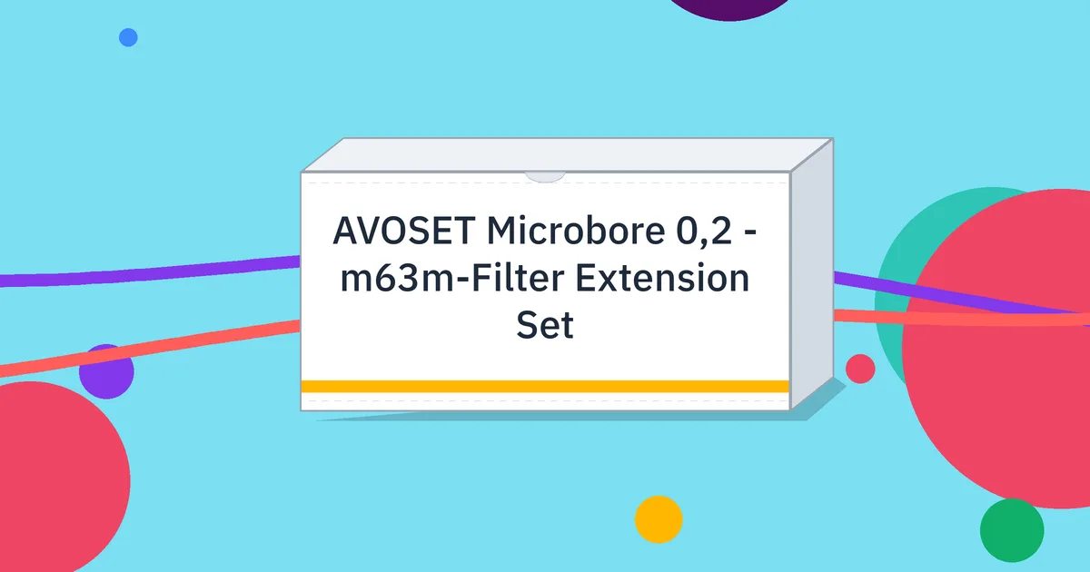 Symbolbild: Packung mit der Aufschrift AVOSET Microbore 0,2 -m63m-Filter Extension Set (PZN 18242258) – Verfügbarkeit und Bezug in Apotheken in Frankfurt am Main