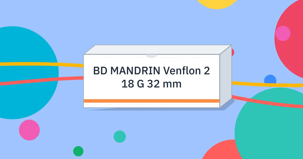 Symbolbild: Packung mit der Aufschrift BD MANDRIN Venflon 2 18 G 32 mm (PZN 13871392) – Verfügbarkeit und Bezug in Apotheken in Frankfurt am Main