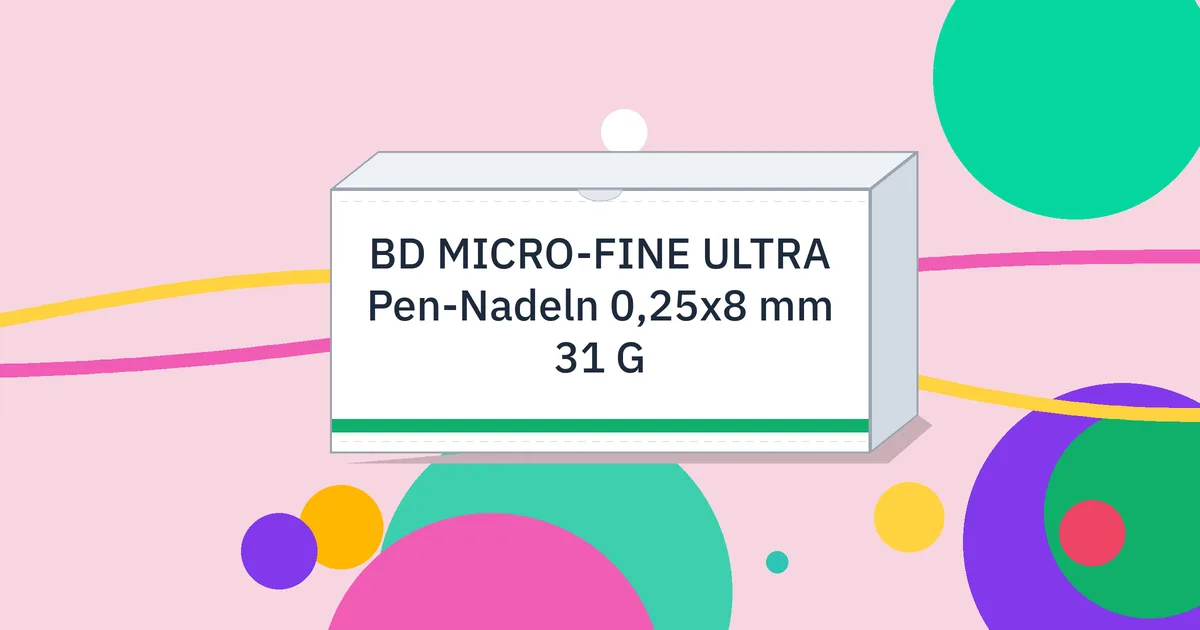 Symbolbild: Packung mit der Aufschrift BD MICRO-FINE ULTRA Pen-Nadeln 0,25x8 mm 31 G (PZN 17831194) – Verfügbarkeit und Bezug in Apotheken in Frankfurt am Main