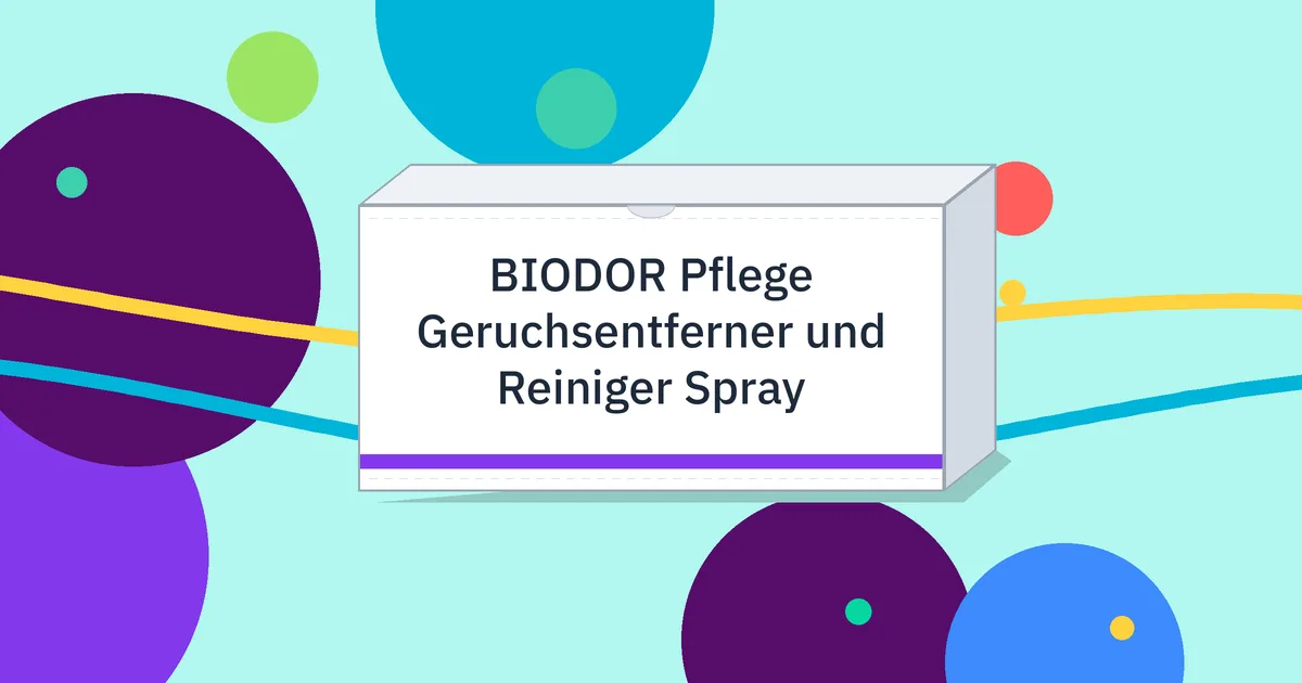 Symbolbild: Packung mit der Aufschrift BIODOR Pflege Geruchsentferner und Reiniger Spray (PZN 18156582) – Verfügbarkeit und Bezug in Apotheken in Frankfurt am Main