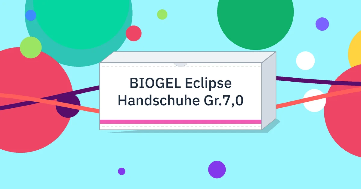 Symbolbild: Packung mit der Aufschrift BIOGEL Eclipse Handschuhe Gr.7,0 (PZN 04764869) – Verfügbarkeit und Bezug in Apotheken in Frankfurt am Main