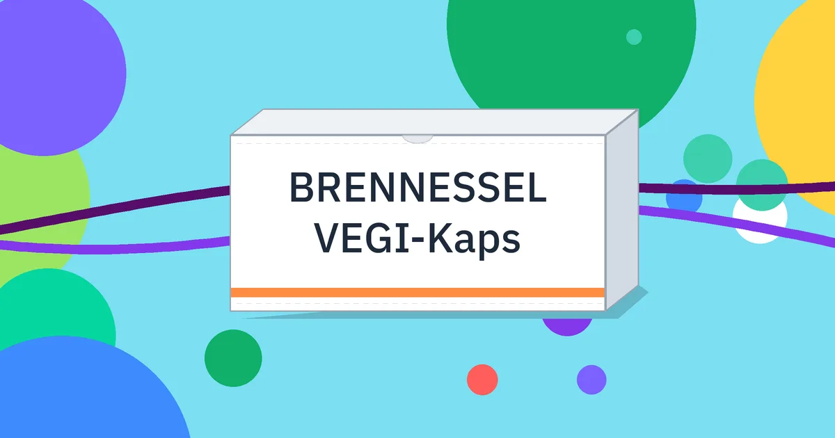 Symbolbild: Packung mit der Aufschrift BRENNESSEL VEGI-Kaps (PZN 13865888) – Verfügbarkeit und Bezug in Apotheken in Frankfurt am Main