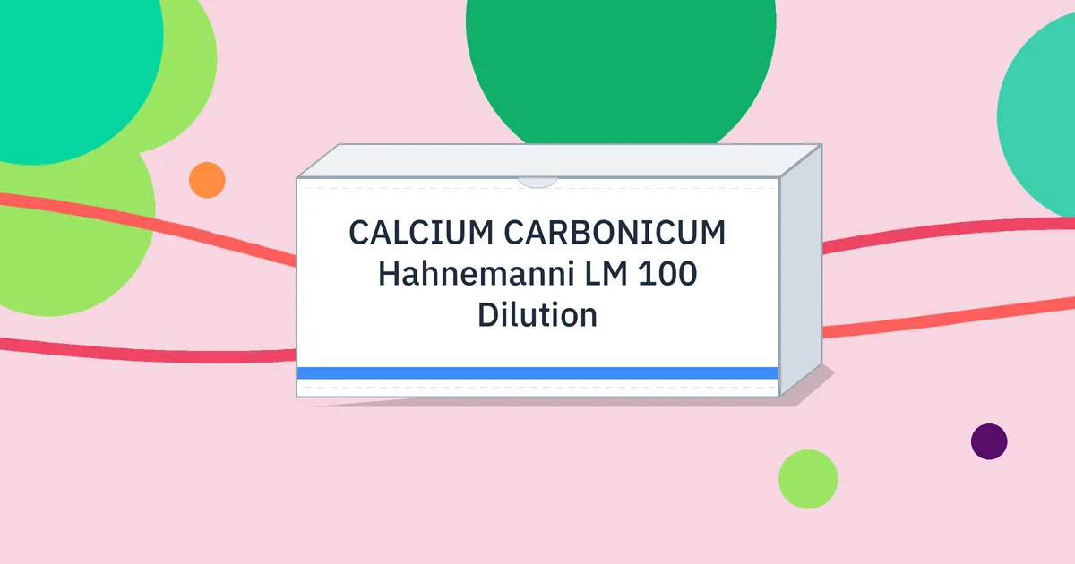 Symbolbild: Packung mit der Aufschrift CALCIUM CARBONICUM Hahnemanni LM 100 Dilution (PZN 12803738) – Verfügbarkeit und Bezug in Apotheken in Frankfurt am Main