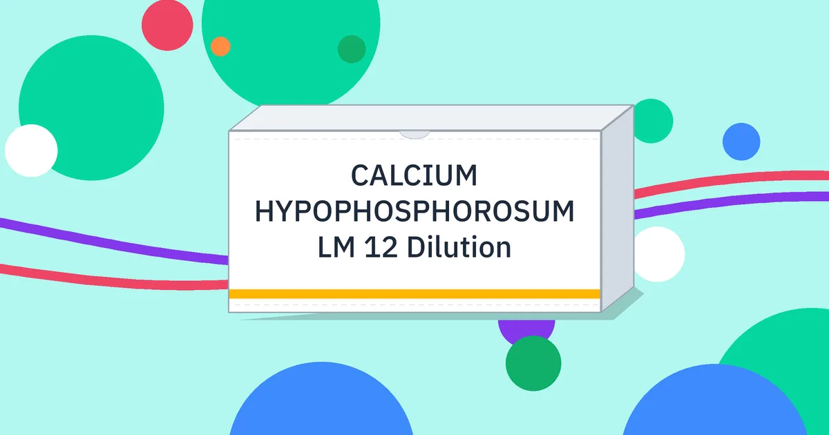 Symbolbild: Packung mit der Aufschrift CALCIUM HYPOPHOSPHOROSUM LM 12 Dilution (PZN 13408783) – Verfügbarkeit und Bezug in Apotheken in Frankfurt am Main