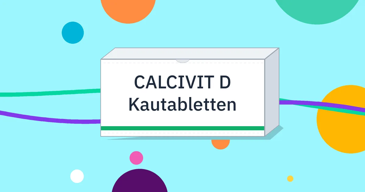 Symbolbild: Packung mit der Aufschrift CALCIVIT D Kautabletten (PZN 09097219) – Verfügbarkeit und Bezug in Apotheken in Frankfurt am Main