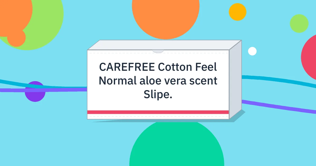 Symbolbild: Packung mit der Aufschrift CAREFREE Cotton Feel Normal aloe vera scent Slipe. (PZN 18455818) – Verfügbarkeit und Bezug in Apotheken in Frankfurt am Main