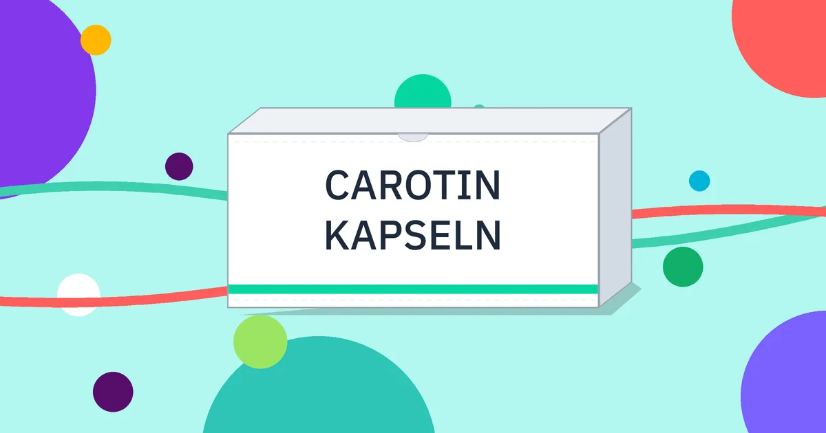 Symbolbild: Packung mit der Aufschrift CAROTIN KAPSELN (PZN 02846994) – Verfügbarkeit und Bezug in Apotheken in Frankfurt am Main