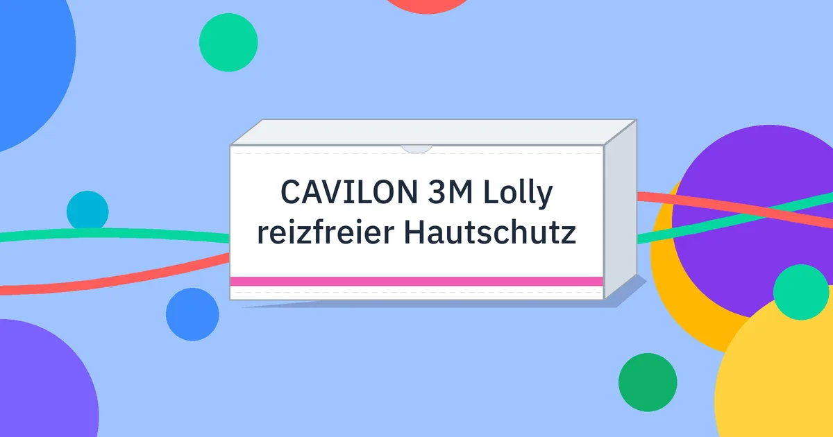 Symbolbild: Packung mit der Aufschrift CAVILON 3M Lolly reizfreier Hautschutz (PZN 00150550) – Verfügbarkeit und Bezug in Apotheken in Frankfurt am Main