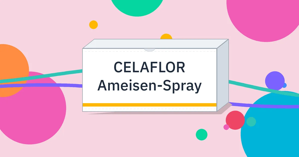 Symbolbild: Packung mit der Aufschrift CELAFLOR Ameisen-Spray (PZN 15611146) – Verfügbarkeit und Bezug in Apotheken in Frankfurt am Main