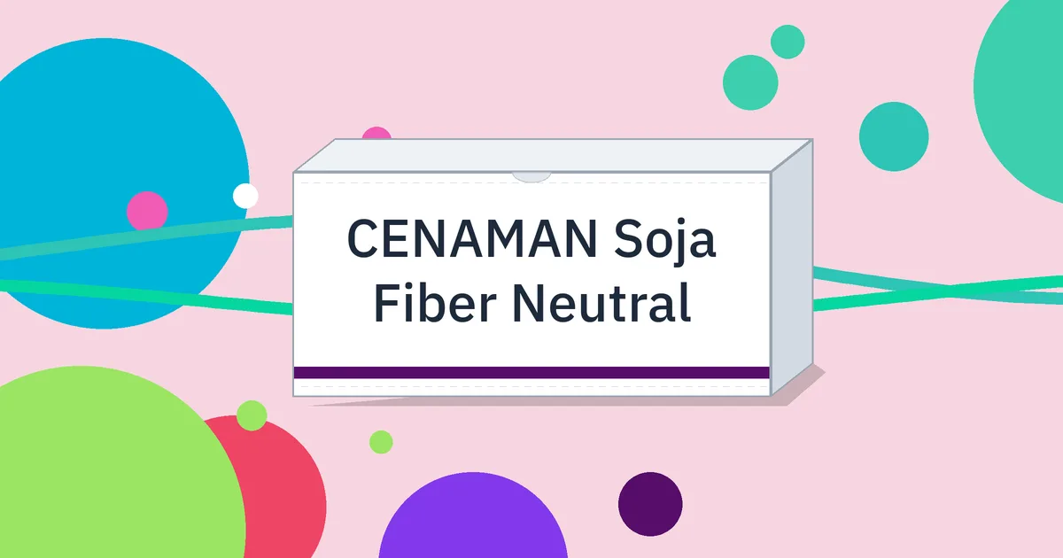 Symbolbild: Packung mit der Aufschrift CENAMAN Soja Fiber Neutral (PZN 13710890) – Verfügbarkeit und Bezug in Apotheken in Frankfurt am Main