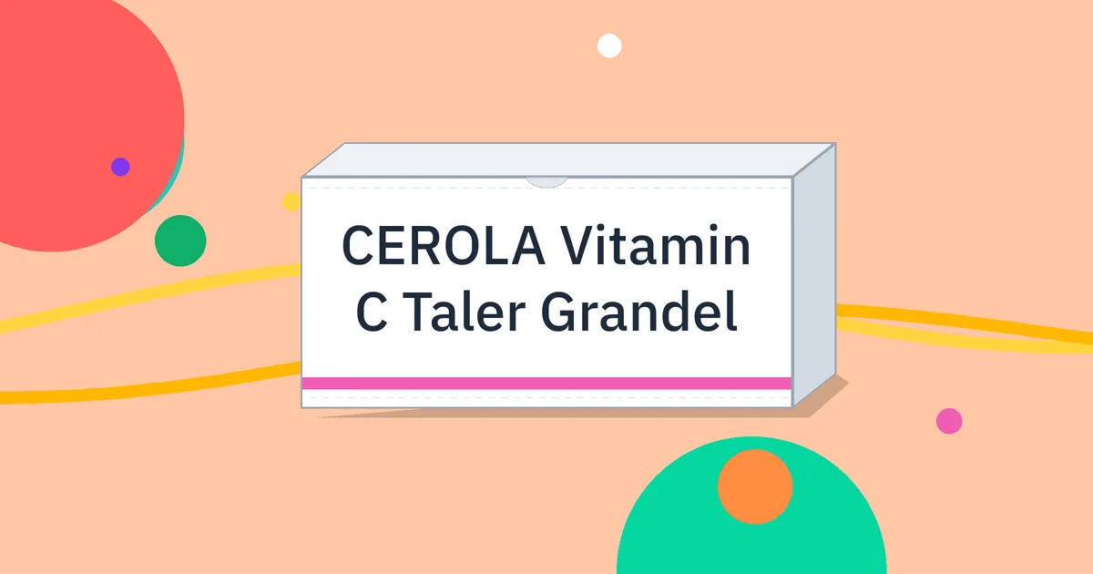 Symbolbild: Packung mit der Aufschrift CEROLA Vitamin C Taler Grandel (PZN 03106466) – Verfügbarkeit und Bezug in Apotheken in Frankfurt am Main