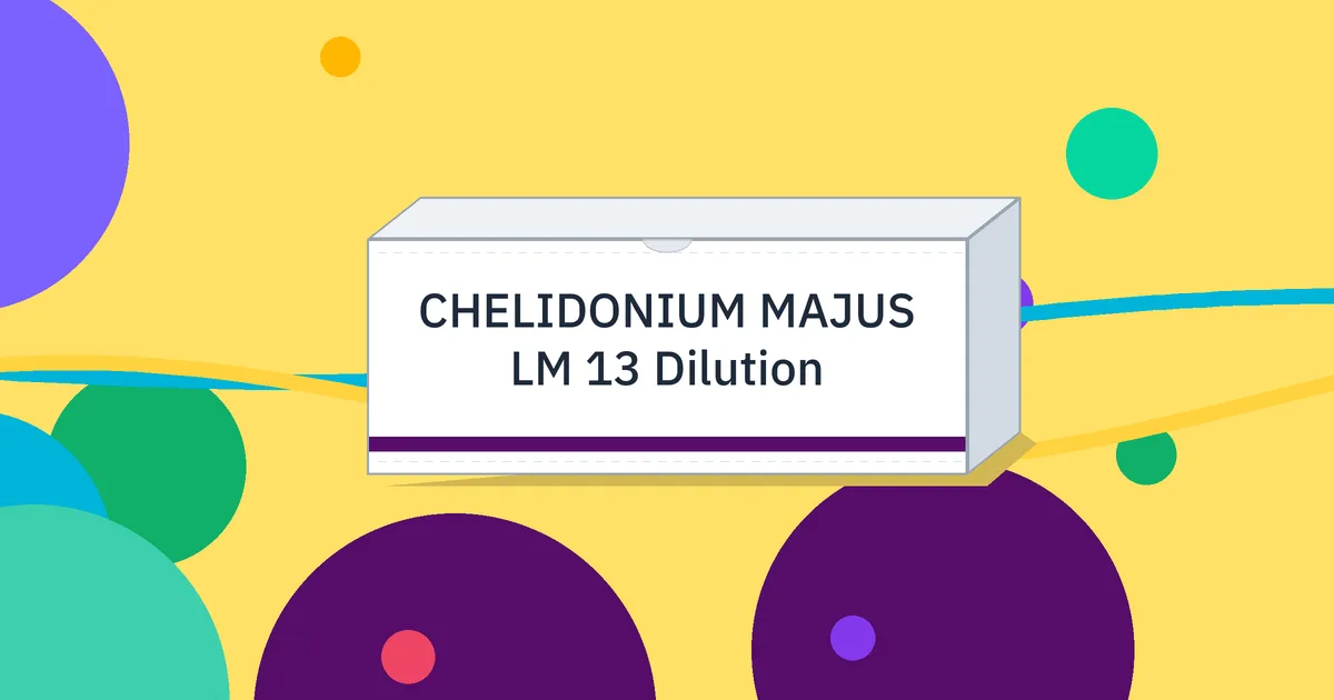 Symbolbild: Packung mit der Aufschrift CHELIDONIUM MAJUS LM 13 Dilution (PZN 12812938) – Verfügbarkeit und Bezug in Apotheken in Frankfurt am Main