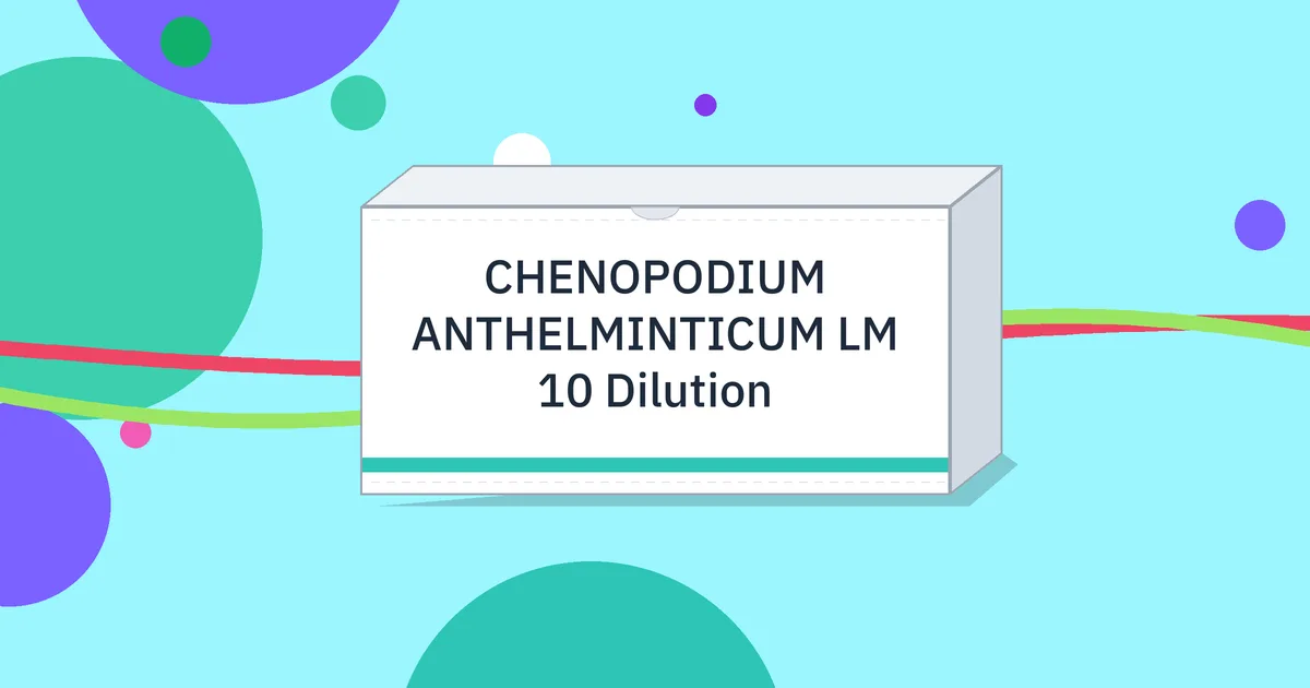 Symbolbild: Packung mit der Aufschrift CHENOPODIUM ANTHELMINTICUM LM 10 Dilution (PZN 13440798) – Verfügbarkeit und Bezug in Apotheken in Frankfurt am Main