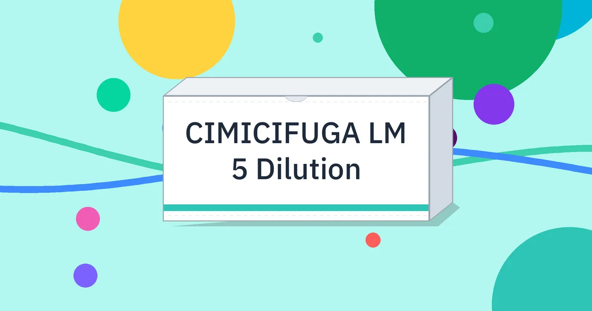 Symbolbild: Packung mit der Aufschrift CIMICIFUGA LM 5 Dilution (PZN 12819024) – Verfügbarkeit und Bezug in Apotheken in Frankfurt am Main