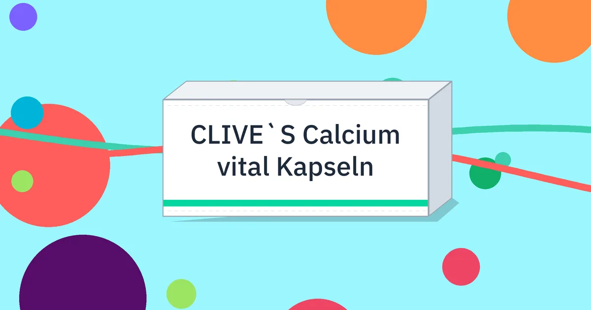 Symbolbild: Packung mit der Aufschrift CLIVE`S Calcium vital Kapseln (PZN 13840078) – Verfügbarkeit und Bezug in Apotheken in Frankfurt am Main