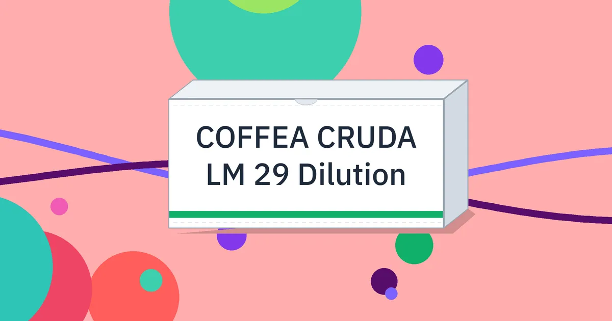 Symbolbild: Packung mit der Aufschrift COFFEA CRUDA LM 29 Dilution (PZN 12831031) – Verfügbarkeit und Bezug in Apotheken in Frankfurt am Main