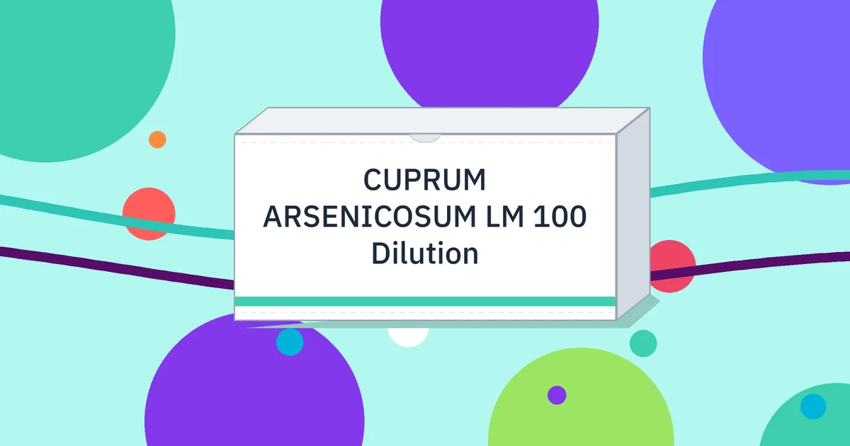 Symbolbild: Packung mit der Aufschrift CUPRUM ARSENICOSUM LM 100 Dilution (PZN 12838010) – Verfügbarkeit und Bezug in Apotheken in Frankfurt am Main