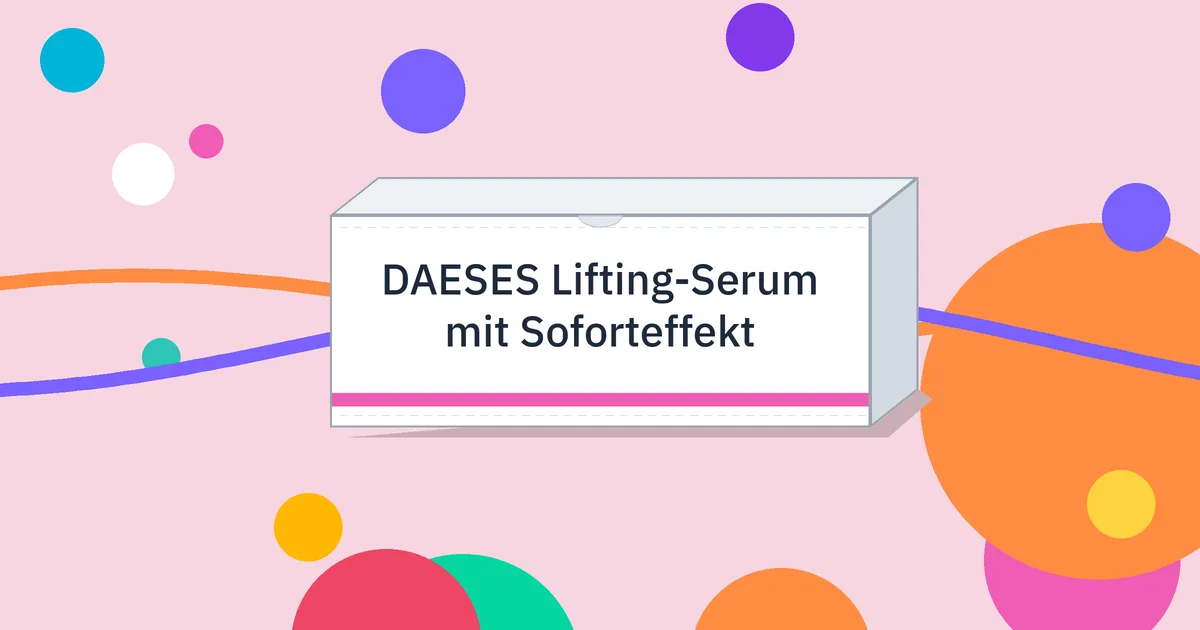 Symbolbild: Packung mit der Aufschrift DAESES Lifting-Serum mit Soforteffekt (PZN 18098991) – Verfügbarkeit und Bezug in Apotheken in Frankfurt am Main