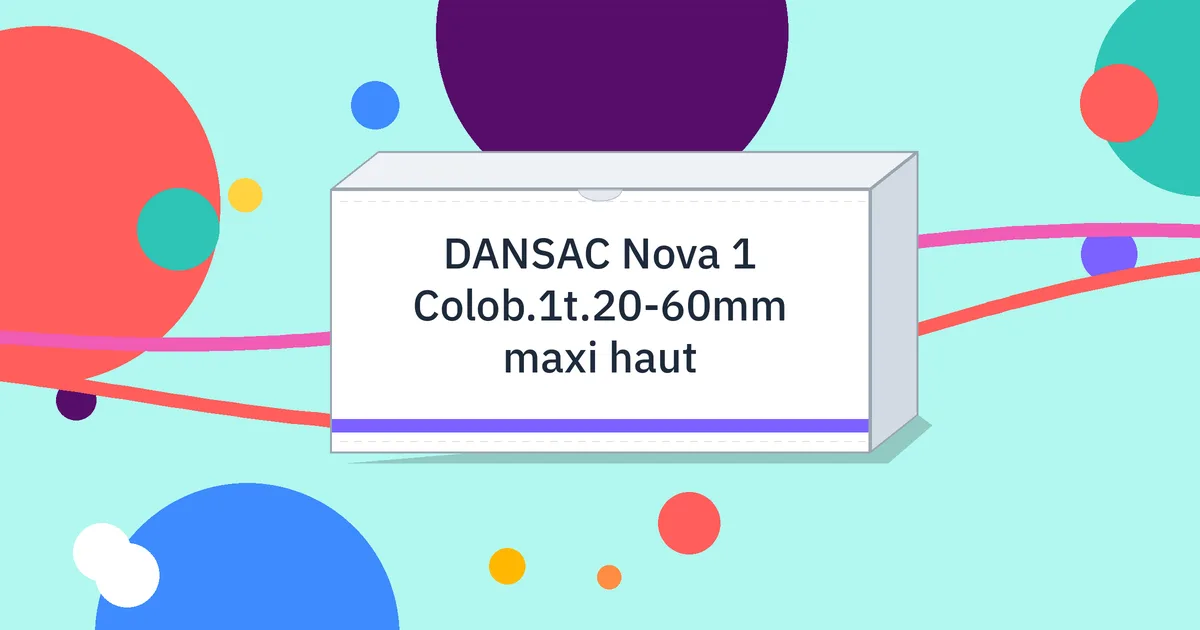 Symbolbild: Packung mit der Aufschrift DANSAC Nova 1 Colob.1t.20-60mm maxi haut (PZN 04151948) – Verfügbarkeit und Bezug in Apotheken in Frankfurt am Main