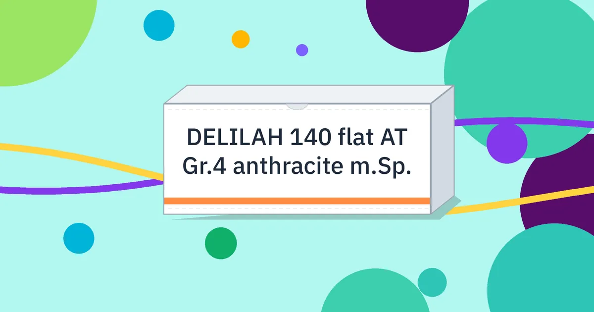 Symbolbild: Packung mit der Aufschrift DELILAH 140 flat AT Gr.4 anthracite m.Sp. (PZN 14247709) – Verfügbarkeit und Bezug in Apotheken in Frankfurt am Main
