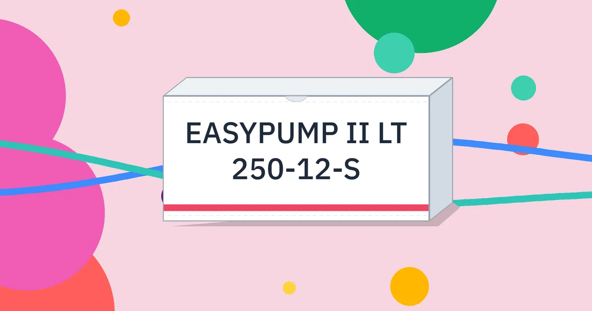 Symbolbild: Packung mit der Aufschrift EASYPUMP II LT 250-12-S (PZN 20312670) – Verfügbarkeit und Bezug in Apotheken in Frankfurt am Main