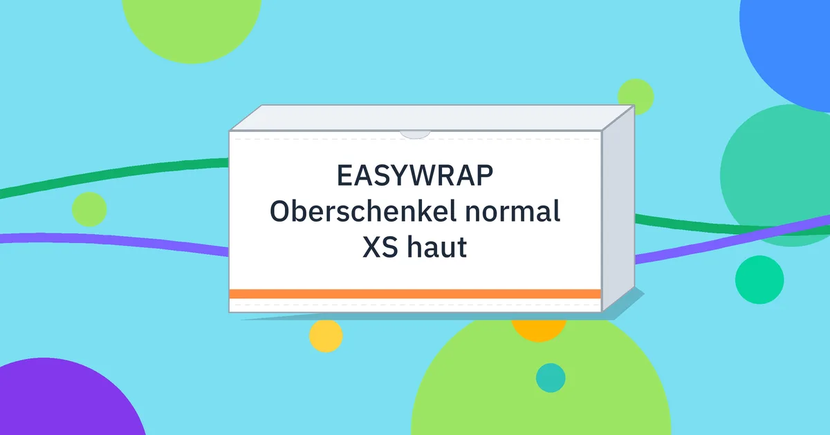 Symbolbild: Packung mit der Aufschrift EASYWRAP Oberschenkel normal XS haut (PZN 18748578) – Verfügbarkeit und Bezug in Apotheken in Frankfurt am Main