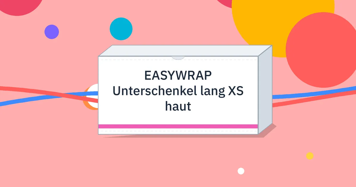 Symbolbild: Packung mit der Aufschrift EASYWRAP Unterschenkel lang XS haut (PZN 18748207) – Verfügbarkeit und Bezug in Apotheken in Frankfurt am Main