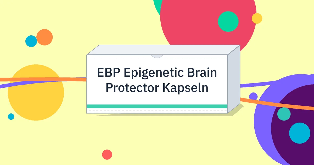 Symbolbild: Packung mit der Aufschrift EBP Epigenetic Brain Protector Kapseln (PZN 13820495) – Verfügbarkeit und Bezug in Apotheken in Frankfurt am Main