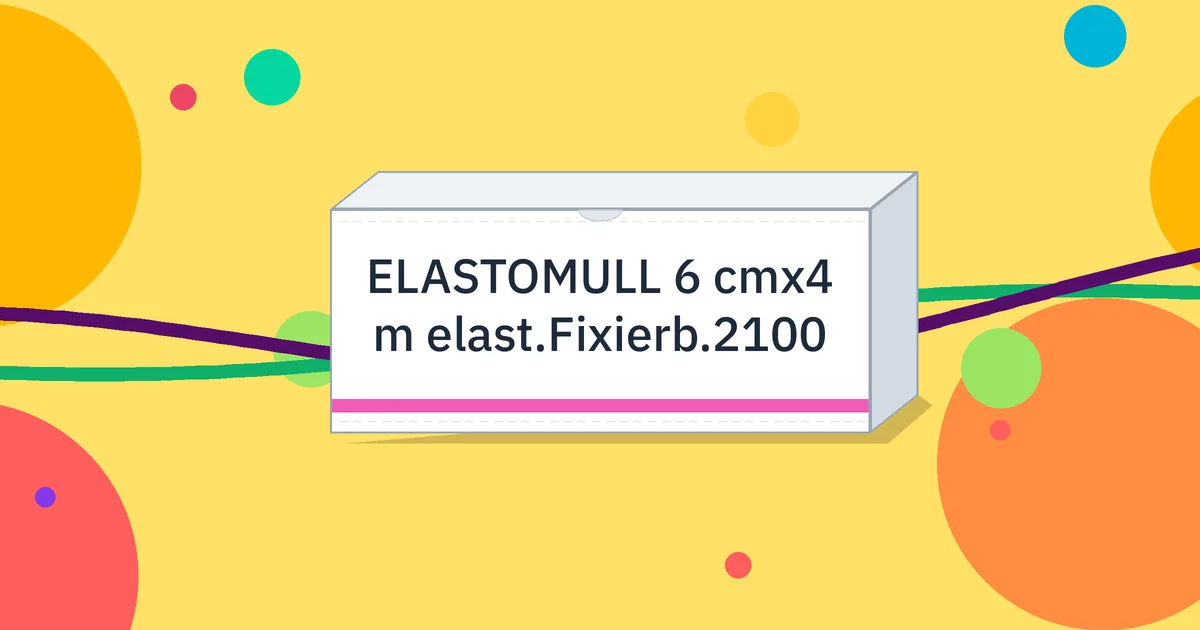 Symbolbild: Packung mit der Aufschrift ELASTOMULL 6 cmx4 m elast.Fixierb.2100 (PZN 13708120) – Verfügbarkeit und Bezug in Apotheken in Frankfurt am Main