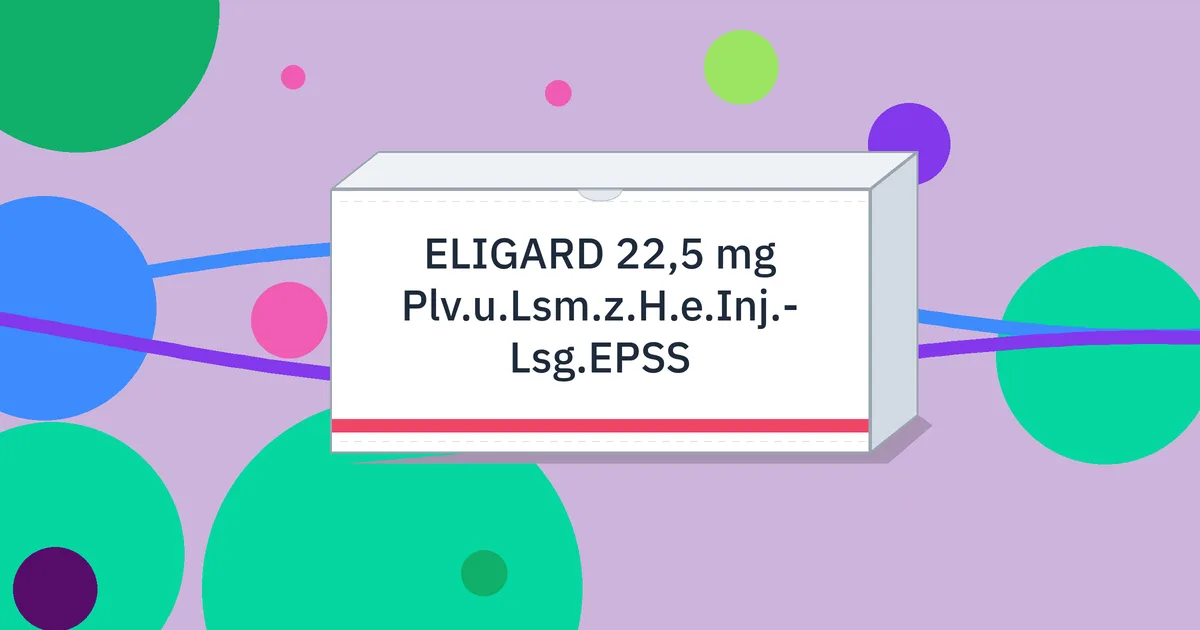 Symbolbild: Packung mit der Aufschrift ELIGARD 22,5 mg Plv.u.Lsm.z.H.e.Inj.-Lsg.EPSS (PZN 19150050) – Verfügbarkeit und Bezug in Apotheken in Frankfurt am Main