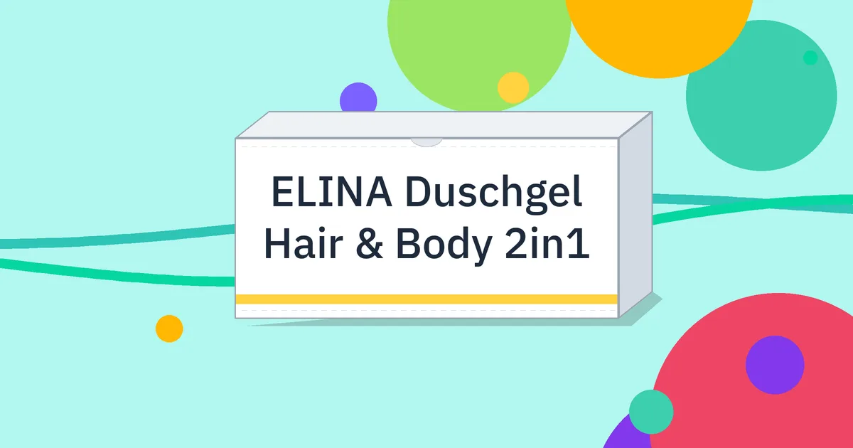 Symbolbild: Packung mit der Aufschrift ELINA Duschgel Hair & Body 2in1 (PZN 11485118) – Verfügbarkeit und Bezug in Apotheken in Frankfurt am Main