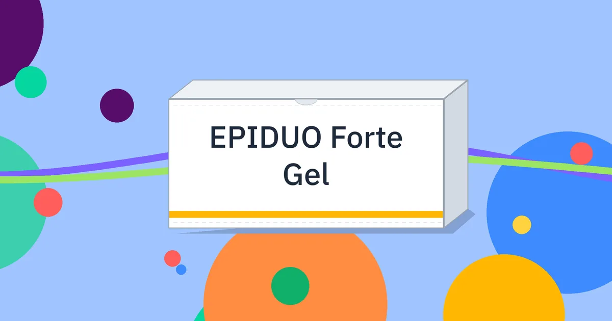 Symbolbild: Packung mit der Aufschrift EPIDUO Forte Gel (PZN 14023967) – Verfügbarkeit und Bezug in Apotheken in Frankfurt am Main