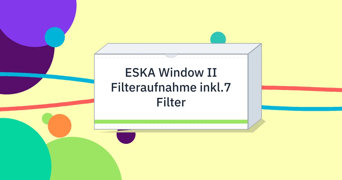 Symbolbild: Packung mit der Aufschrift ESKA Window II Filteraufnahme inkl.7 Filter (PZN 06090317) – Verfügbarkeit und Bezug in Apotheken in Frankfurt am Main