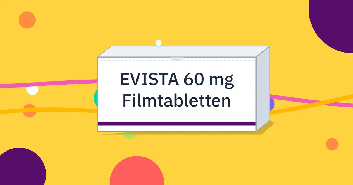 Symbolbild: Packung mit der Aufschrift EVISTA 60 mg Filmtabletten (PZN 16674657) – Verfügbarkeit und Bezug in Apotheken in Frankfurt am Main