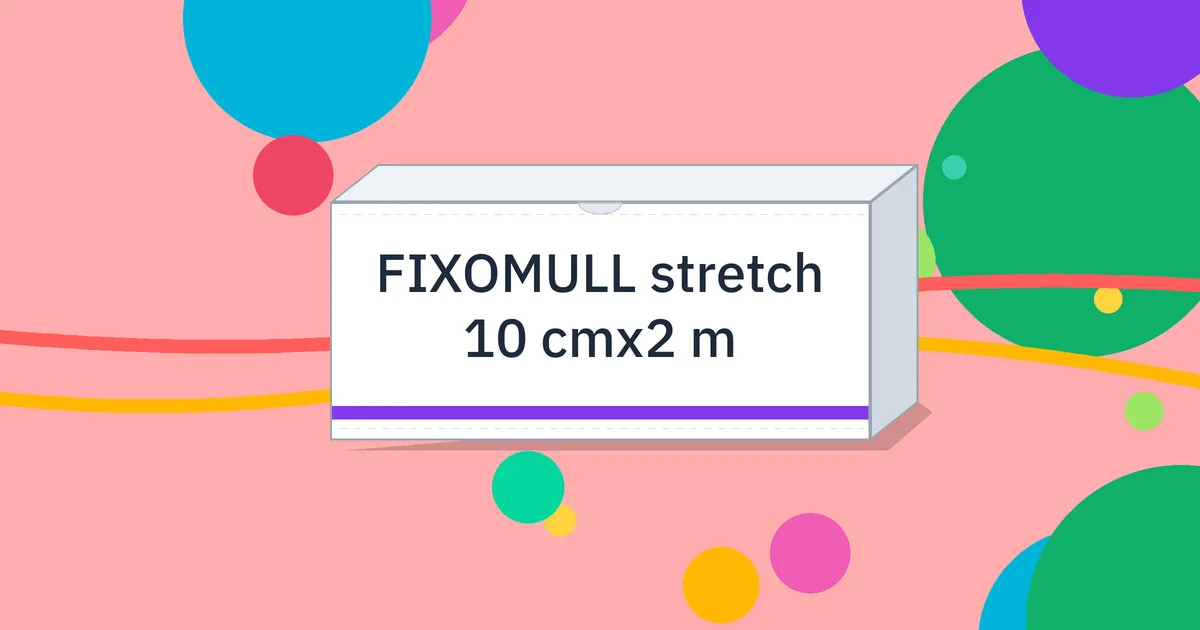 Symbolbild: Packung mit der Aufschrift FIXOMULL stretch 10 cmx2 m (PZN 18126977) – Verfügbarkeit und Bezug in Apotheken in Frankfurt am Main