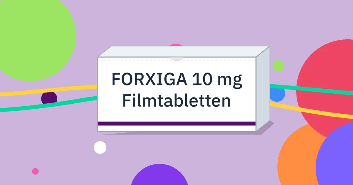 Symbolbild: Packung mit der Aufschrift FORXIGA 10 mg Filmtabletten (PZN 20378574) – Verfügbarkeit und Bezug in Apotheken in Frankfurt am Main