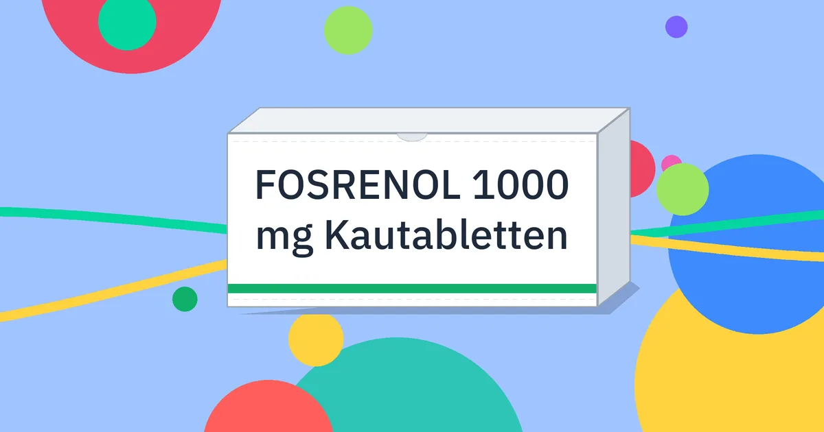 Symbolbild: Packung mit der Aufschrift FOSRENOL 1000 mg Kautabletten (PZN 16136606) – Verfügbarkeit und Bezug in Apotheken in Frankfurt am Main