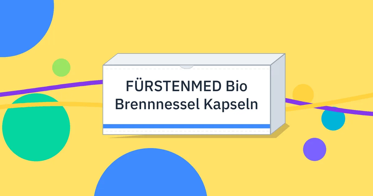 Symbolbild: Packung mit der Aufschrift FÜRSTENMED Bio Brennnessel Kapseln (PZN 16896168) – Verfügbarkeit und Bezug in Apotheken in Frankfurt am Main
